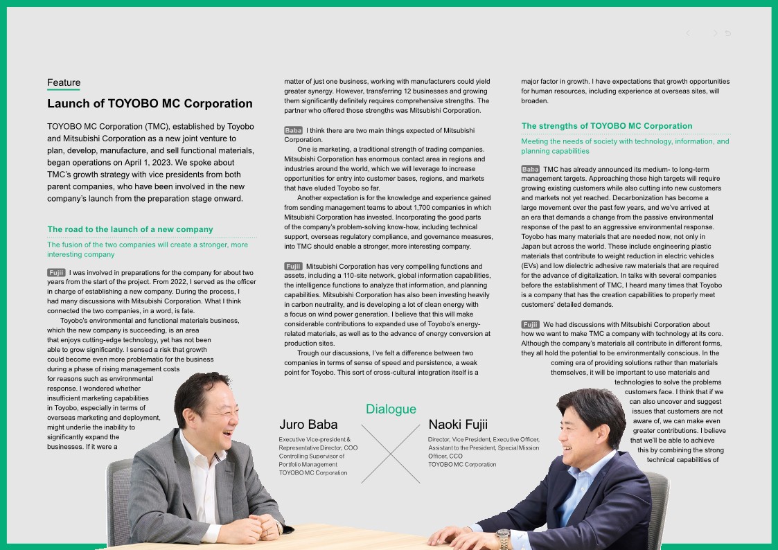 Major Business Growth Strategies | Sustainability | TOYOBO